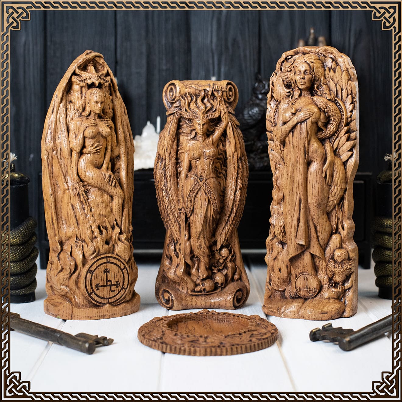 Lilith Statue for Rituals | Altars of Lilith & Figurines | Blagowood